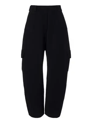 LISA YANG Azaria Cashmere Barrel-leg Pants - Black