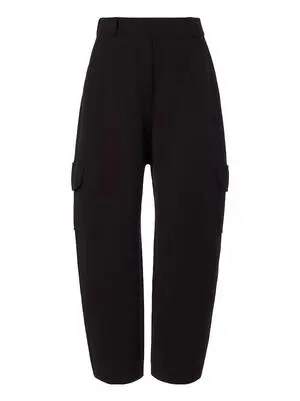 LISA YANG Azaria Cashmere Barrel-leg Pants - Brown