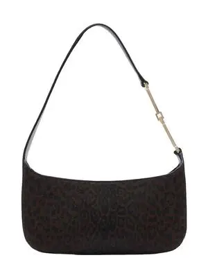 TOM FORD Arc Small Calf Hair Shoulder Bag - Brown