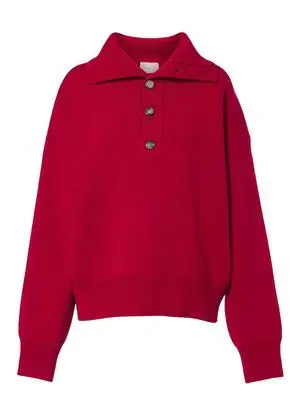 AMI Paris De Coeur Wool Sweater - Red