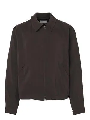 LEMAIRE Silk-blend Blouson Jacket - Brown