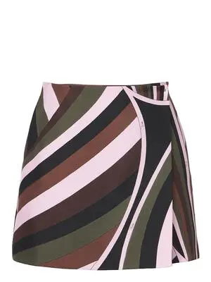 Emilio Pucci Iride Silk Twill Wrap Skirt - Multicoloured