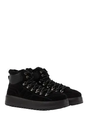 Bogner Antwerp M 16 B Suede Lace-up Boots - Black