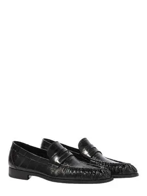 Magnanni Leather Loafers - Black