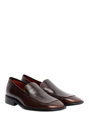 Acne Studios Bassel Leather Loafers - Brown
