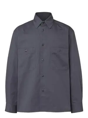 LEMAIRE Cotton Twill Shirt - Blue