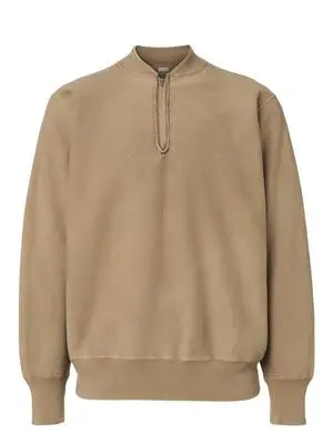 A.PRESSE Cotton Zip-up Sweater - Brown