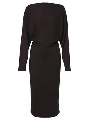 Vince Draped Sweater Dress - Brown