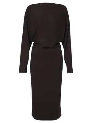Vince Draped Sweater Dress - Brown