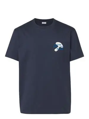 Loewe X Cosima Von Bonin Logo Cotton Jersey T-shirt - Blue