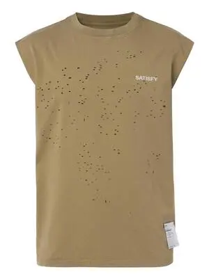 Satisfy Mothtech Cotton Jersey Tank Top - Beige