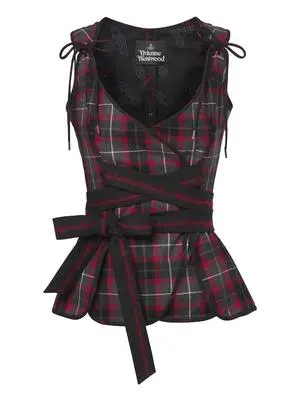 VIVIENNE WESTWOOD Roxy Tartan Wool Top - Multicoloured