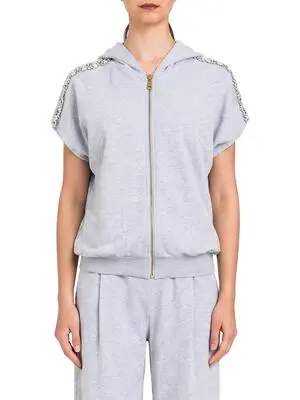 TWINSET Cotton Blend Hoodie - Grey