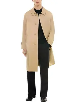 FURSAC Button-fastening Trench Coat - Neutrals