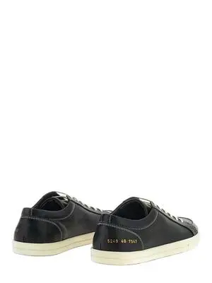 COMMON PROJECTS Contrast-stitch Leather Sneakers - Black