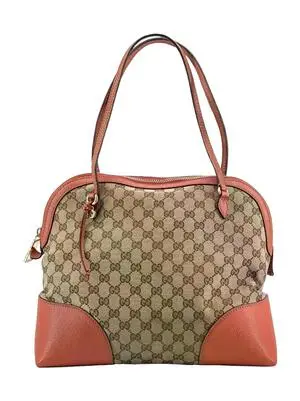 Gucci 2016-2026 Medium Gg Canvas Bree Dome Tote Bag - Neutrals
