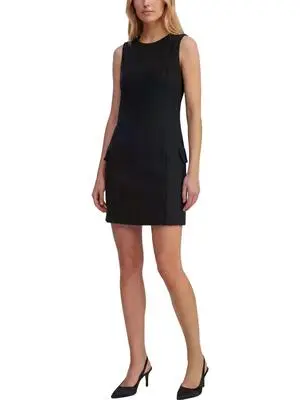 Prada Bow-detail Sleeveless Midi Dress - Black