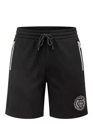 Armani Exchange Logo-patch Drawstring Shorts - Black