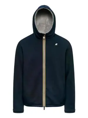 K-WAY Jack Light Spacer Reversible Hooded Jacket - Blue