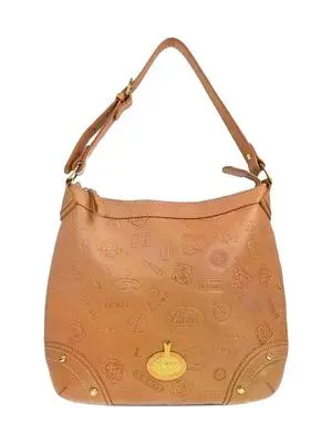 Loewe 2006 160th Anniversary Embossed Leather Shoulder Bag - Brown