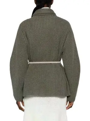 Brunello Cucinelli Double-breasted Ribbed-knit Cardigan - Green
