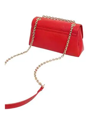 Moschino Logo-plaque Cross Body Bag Red