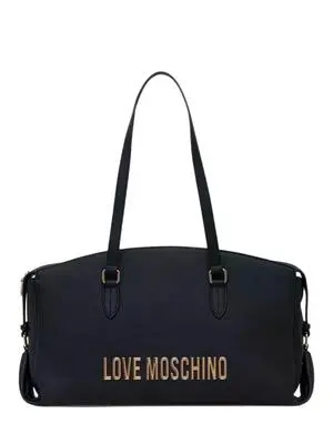 Moschino Logo-plaque Tote Bag - Black