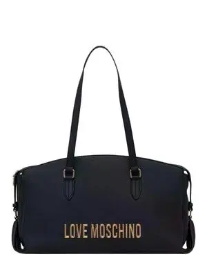 Moschino Logo-plaque Tote Bag - Black