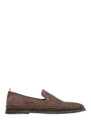 OFFICINE CREATIVE Miles 002 Woven-trim Loafers