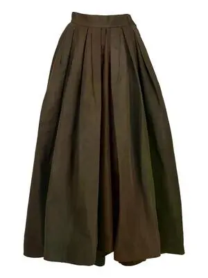 SAINT LAURENT Pleated Maxi Skirt