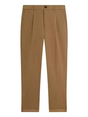 BALLANTYNE Pleated Twill Trousers