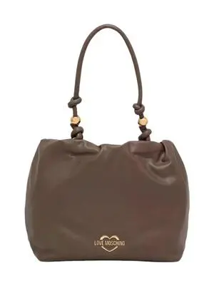 MOSCHINO Bead-embellished Knotted-handle Shoulder Bag