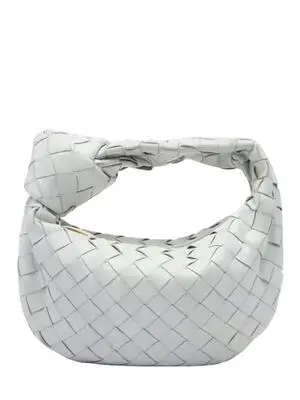 Bottega Veneta 2012-2026 Mini Nappa Intrecciato Jodie Hobo Bag White