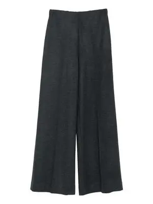 Harris Wharf London Wide Leg Trousers Gray