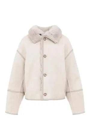 URBAN CODE Faux Fur Jacket White