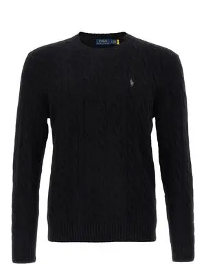 Polo Ralph Lauren Braided Sweater Black