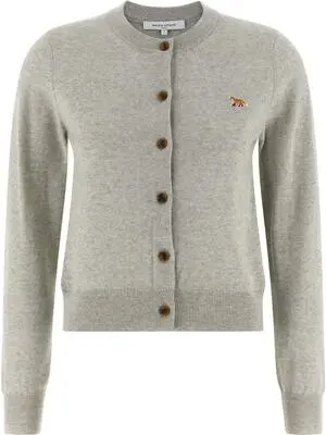 Maison Kitsuné Baby Fox' Cardigan - Gray