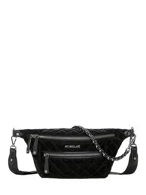 Mz Wallace Small Crosby Quilted Crossbody Belt Bag - Tech Velvet