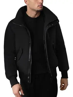 Mackage Dixon-nfr Down Bomber Jacket & Hooded Bib - Black
