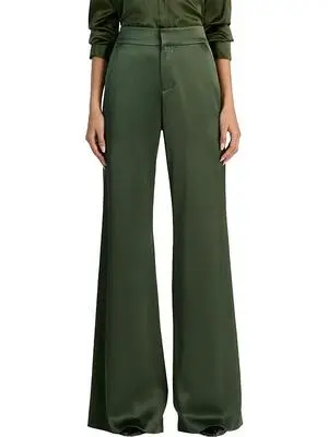 Alice + Olivia Dylan Wide Leg Pants - Dark Fern
