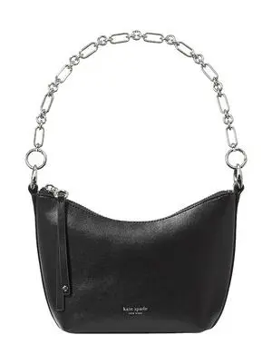 Kate Spade New York Halo Mini Chain Leather Shoulder Bag - Black