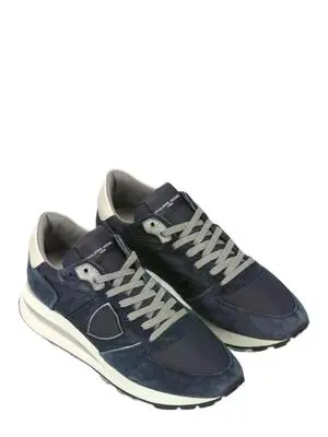 Philippe Model Tropez Haute Panelled Sneakers - Blue