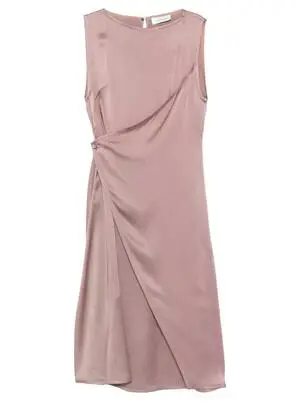 LANVIN Sleeveless Wrap-effect Midi Dress