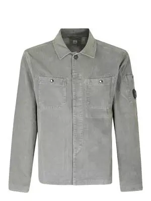 C.P. COMPANY Corduroy Lens-detail Shirt - Grey