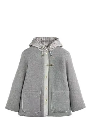 FAY Toggle-fastening Hooded Jacket - Grey