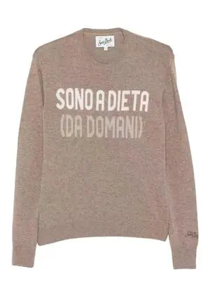 MC2 SAINT BARTH Intarsia-knit Sweater - Neutrals