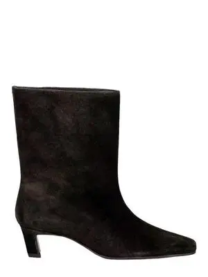 BILLI BI Suede Square-toe Boots - Brown