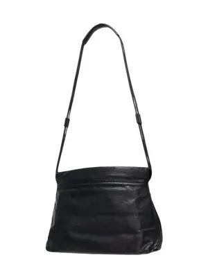 Y’S Clasp-pocket Leather Shoulder Bag