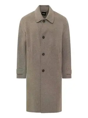BOSS Relaxed-fit Coat In A Wool Blend