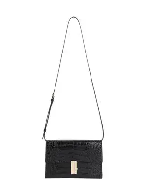 TOM FORD Mia Crocodile-effect Leather Mini Bag - Black